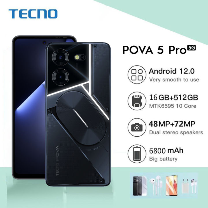TECNO Pova 5 Pro ( 8GB RAM + 128GB ROM | 4GB RAM + 128GB ROM ) - Octa ...