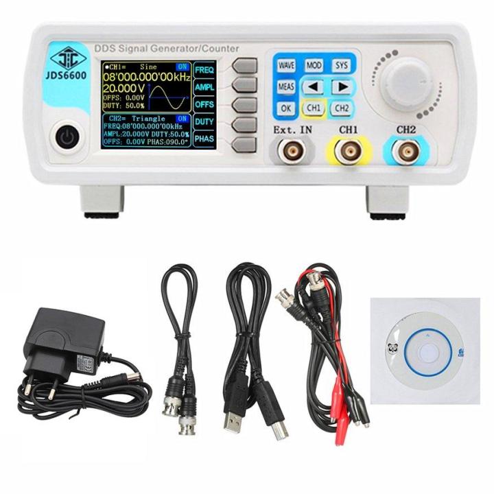 JDS6600 HzDange Control 2-channel DDS Arbitrary Function Signal Generator | Lazada.co.th