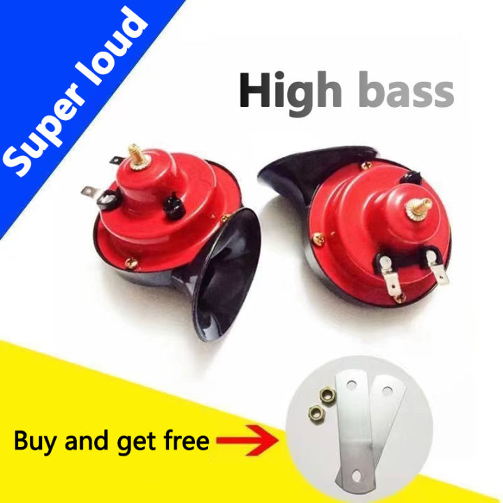 12v Universal Car Dual Tone Car Snail Horn 2pcs Super Loud Horn ... 12v Universal Car Dual Tone Car Snail Horn 2pcs Super Loud Horn ...