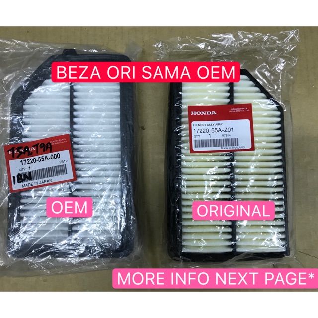 ORIGINAL HONDA CITY GM6 T9A / JAZZ GK T5A / BRV TSA (2014-2020) AIR ...