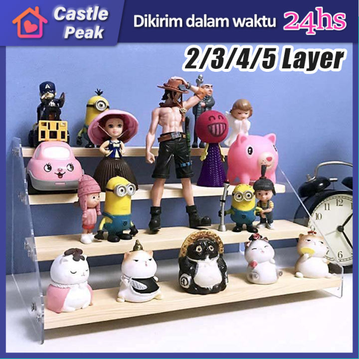 Rak Kayu 3 Susun Akrilik BENING Kayu Aesthetic Tempat Penyimpanan Bumbu ...