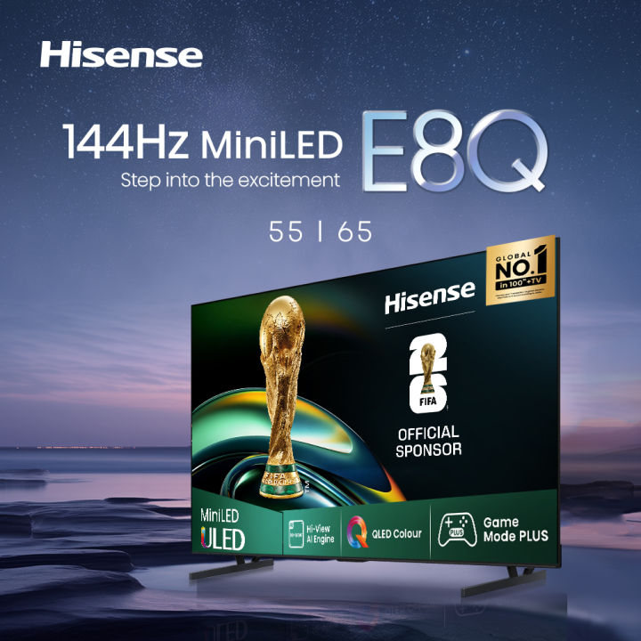 Hisense 65 inch - 65E8Q - 4K Vidaa TV - Dolby Vision Atmos - Mini LED ...