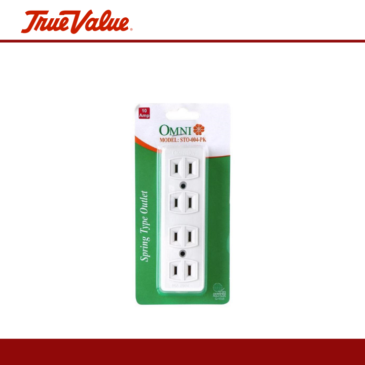 Omni Spring Type Outlet 4-Gang 10A 250V - STO-004 | Lazada PH