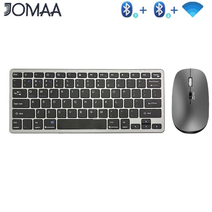 JOMAA keyboard Keyboard and Mouse Set 2.4G Bluetooth Keyboard Mini ...