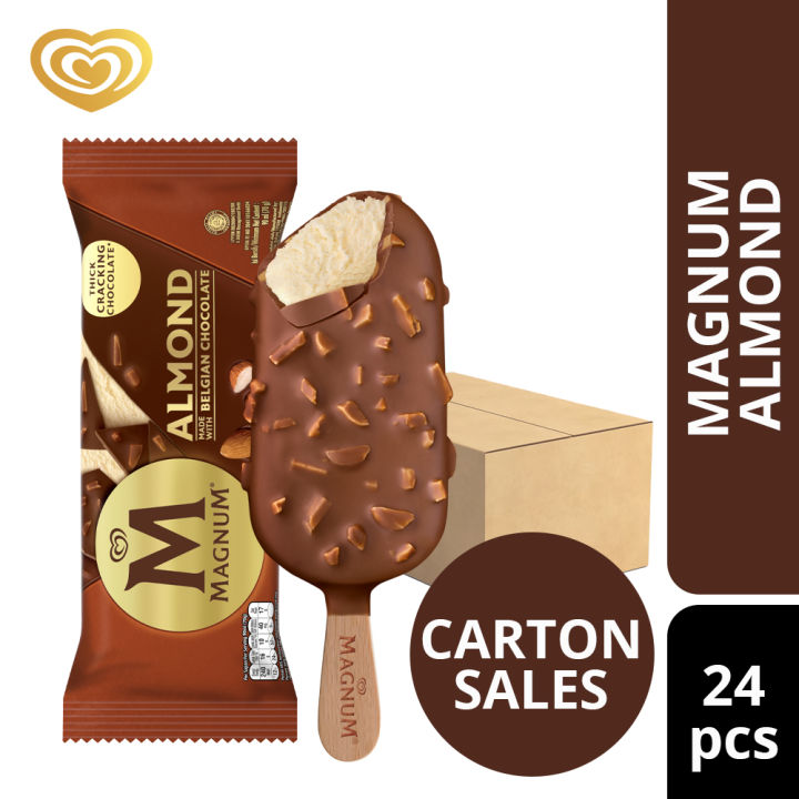 [CARTON SALES] Magnum Almond Ice Creams (24pcs) | Lazada