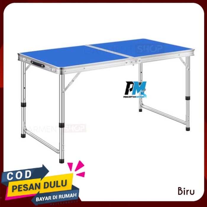 Meja Lipat Portable Outdoor Lipet Koper Camping Table Anti Karat - BIRU ...