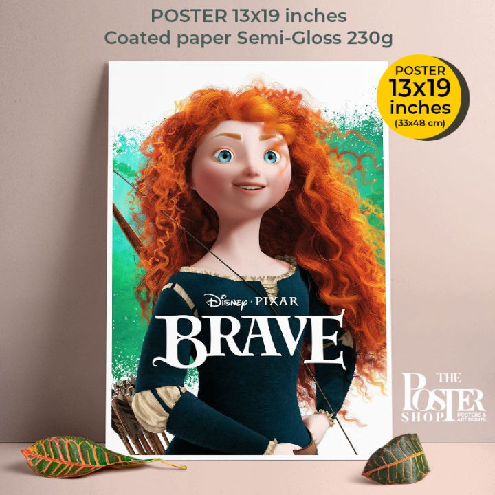 Brave Poster โปสเตอร์นักรบสาวหัวใจมหากาฬ ภาพขนาด 33X48 cm (ไม่มีกรอบรูป ...