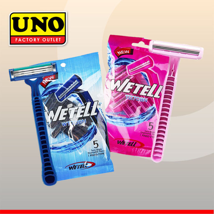 Wetell Twin Blade Razors for Women/Men 5pcs Set | Lazada PH