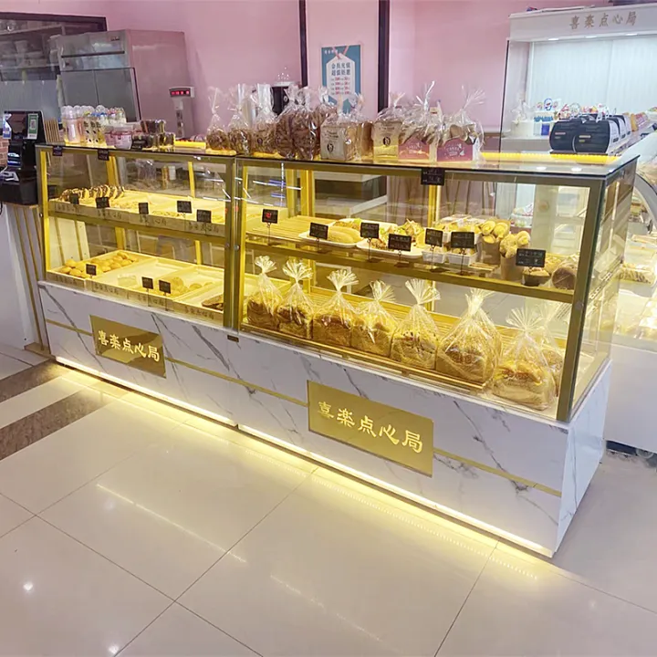 Cake cabinet cake display cabinet peach cake cabinet baking display ...