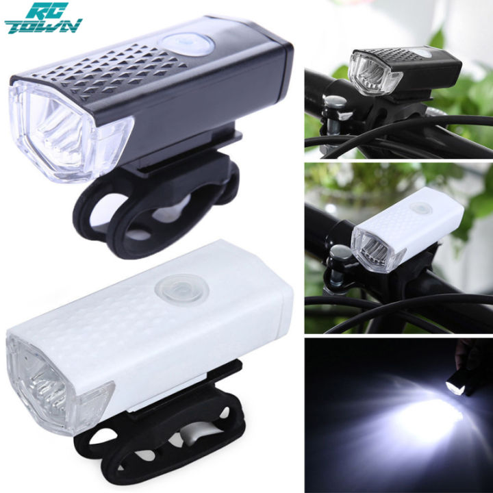 Bike Bicycle Light USB LED Rechargeable Set Mountain Cycle Front Back ...