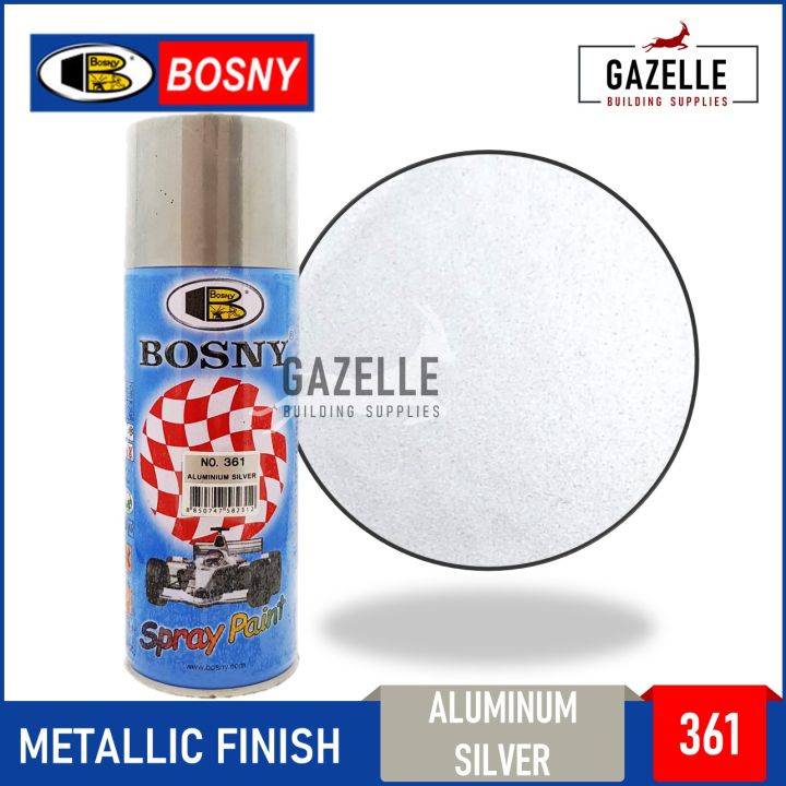 Bosny Metallic Spray Paint - 361 Aluminum Silver | Lazada PH