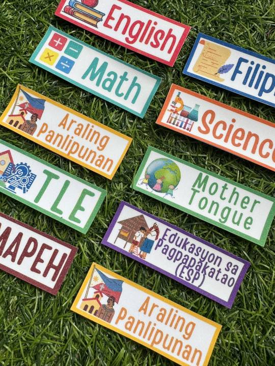 1pc Subject Label for Notebooks Subject Stickers for Students DepEd ...