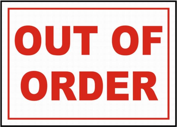 MINISHOW Wall Art Out of Order Sign Safety Sign Tin Metal Warning Sign ...