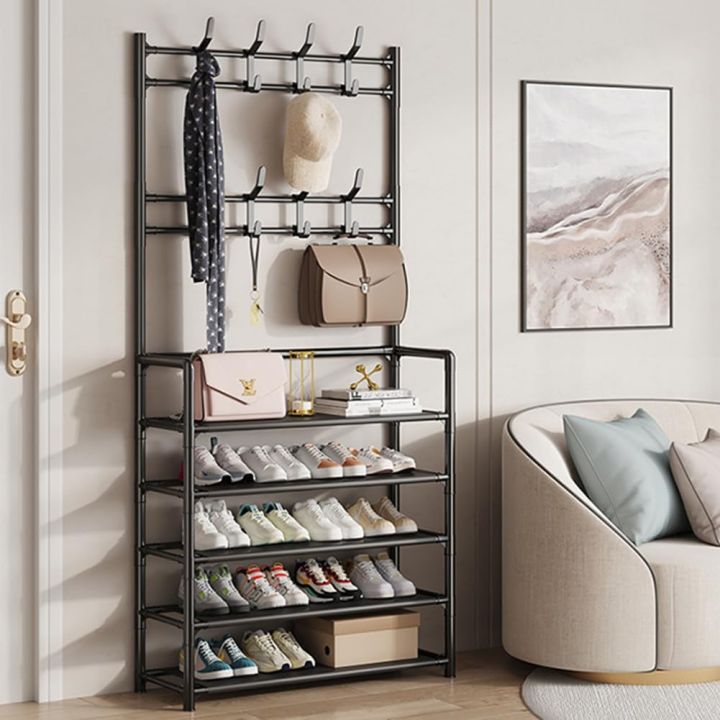 Goldstar Shoe Rack Organizer Coat and Shoe Rack,Entryway Coat Rack,Shoe ...