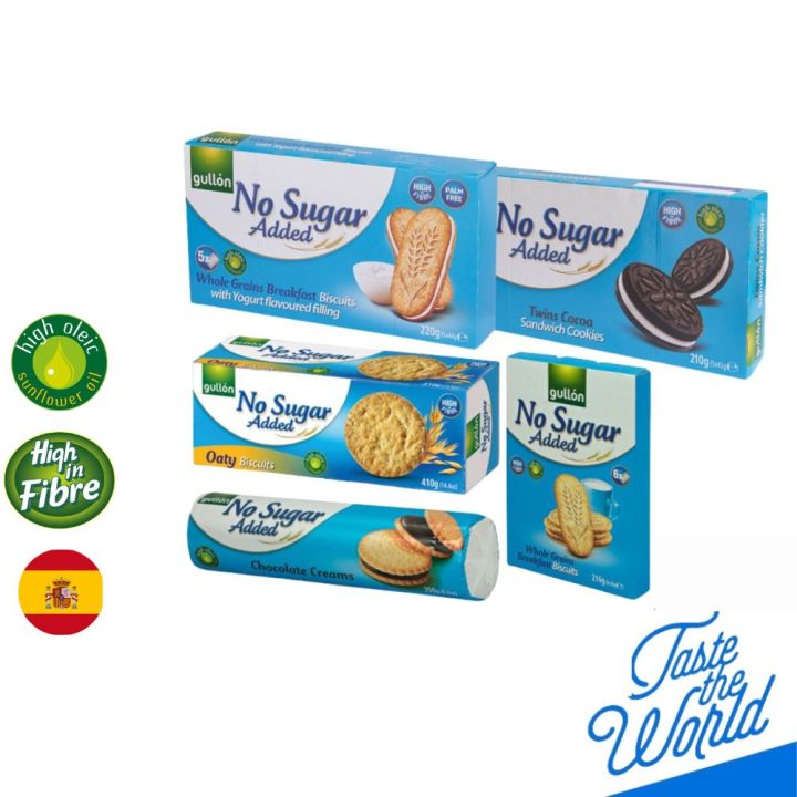 Gullon No Sugar Added Biscuits 210g 410g Lazada