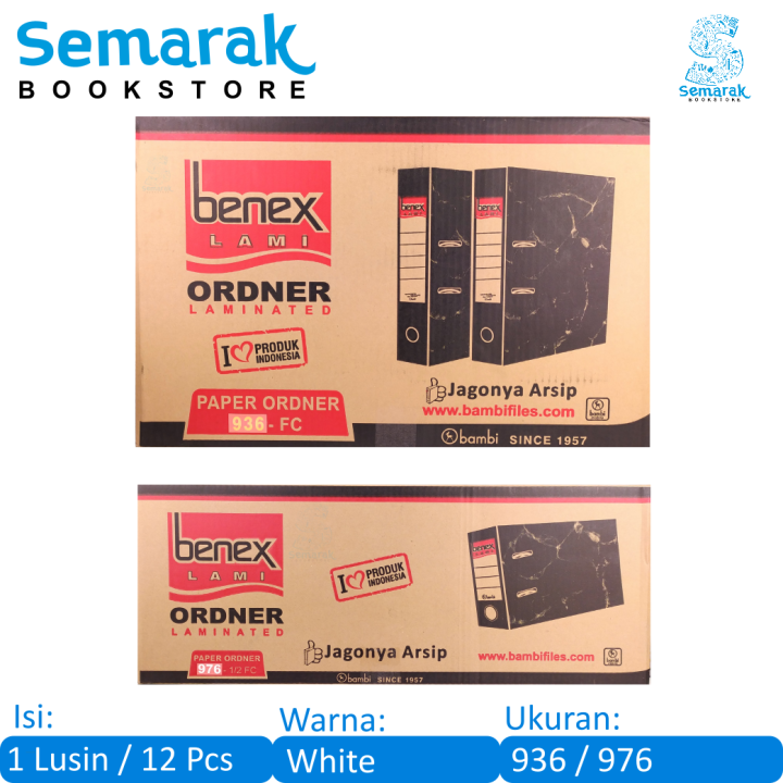 Benex by Bambi 976 / 936 Ordner Laminated Map Penyimpan Dokumen 1/2 ...