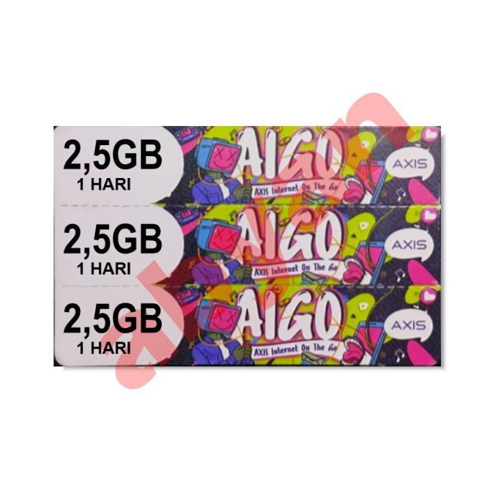 VOUCHER MINI AXIS kuota NASIONAL 1GB, MAKSIMAL 2.5GB + BONUS AIGO, MASA ...