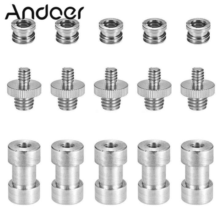 1/4"-20 to 3/8"-16 Threaded Screw Adapter Converter Female Spigot ...