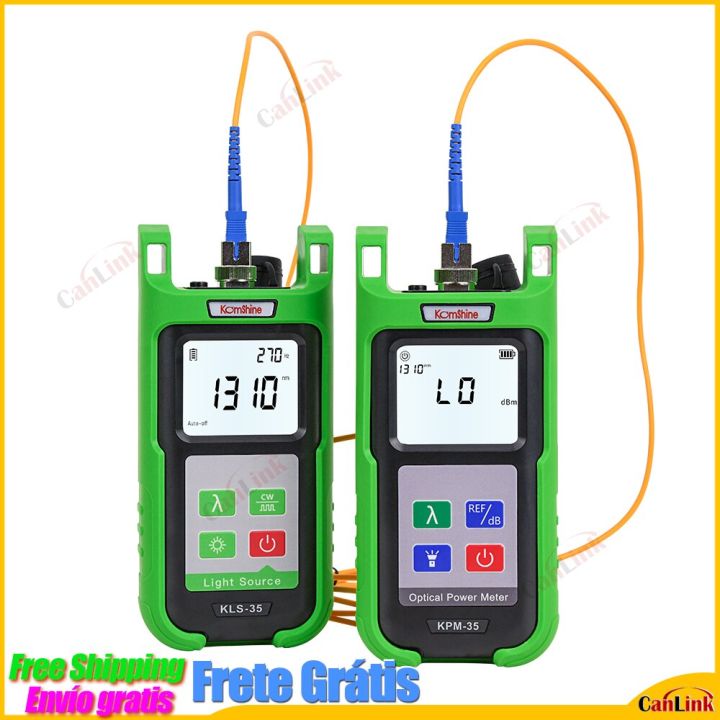 KomShine OPM KPM-35-A and LS KLS-35-S Optic Fiber Power Meter FTTH ...