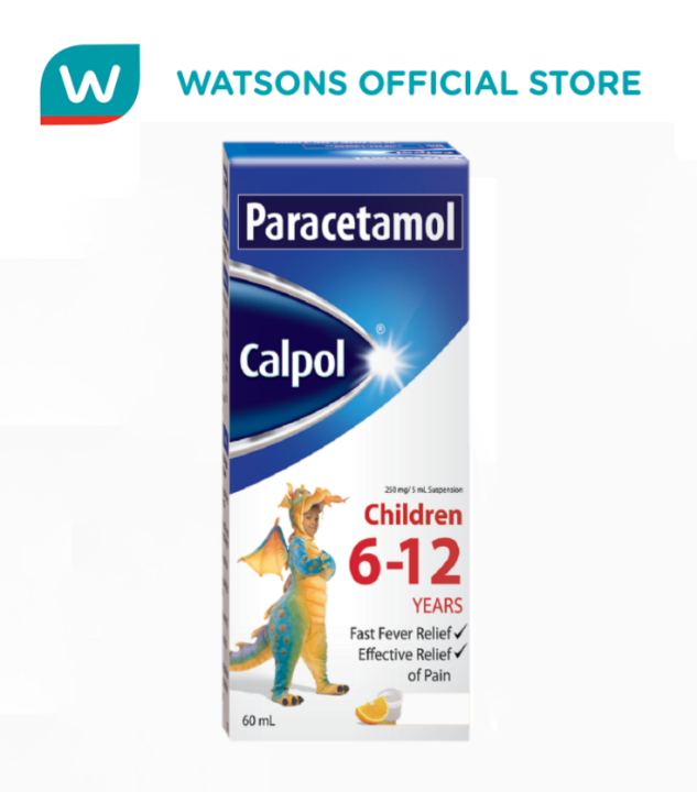 CALPOL Paracetamol Orange Flavor (6-12 years old) 60ml | Lazada PH