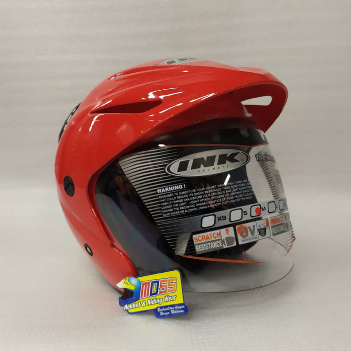 Helm INK CX 22 CX22 Solid Polos Merah Ferrari Halfface Original ...
