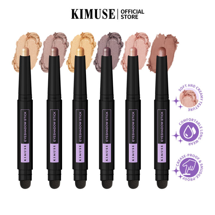 KIMUSE 6Colors/Set Long Lasting Creamy EyeShadow Highlighter Stick Set ...