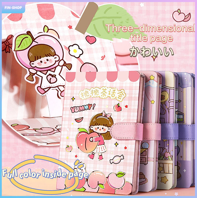 Super Cute Handbook Ins Style Magnetic Buckle Notebook Girl Heart ...