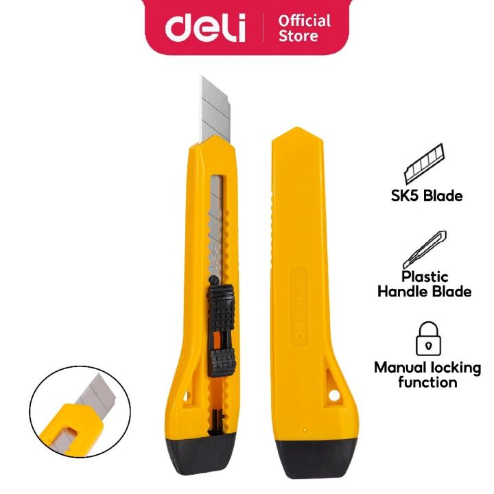 Deli Utility Cutter Knife SK5 Paper Cutter Pen Knife Blade Mata Pisau ...