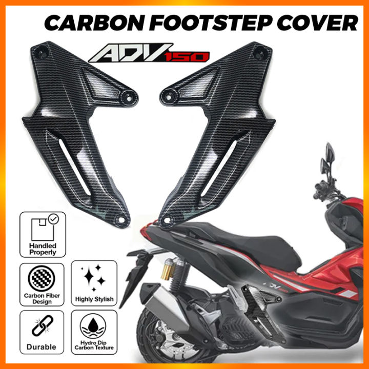 E&M Honda ADV 150 Footstep Carbon Cover Left and Right Guard | Lazada PH
