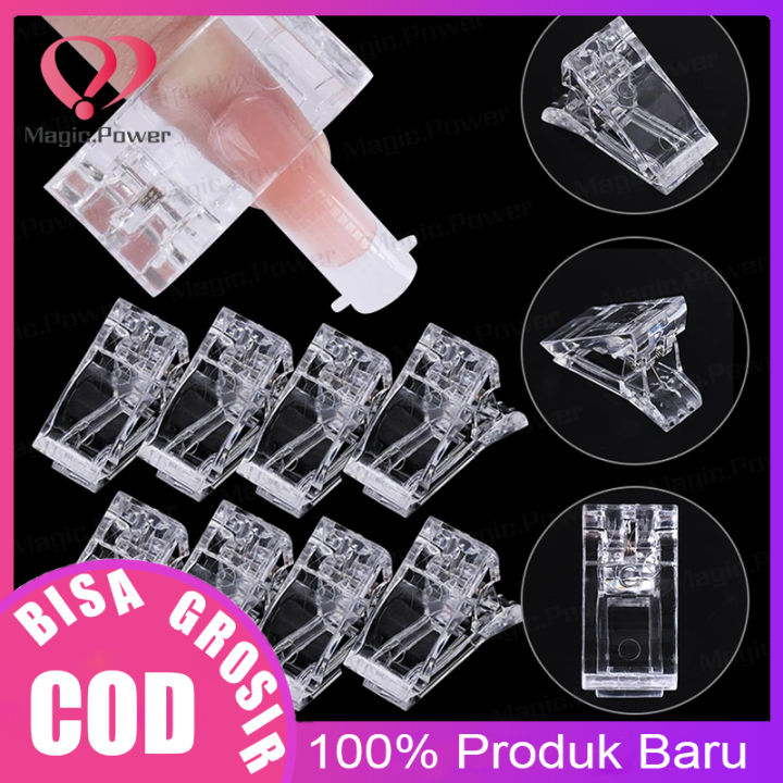 Penjepit kuku Nail Extension klip / Clip Polygel Nail Tips Extension ...