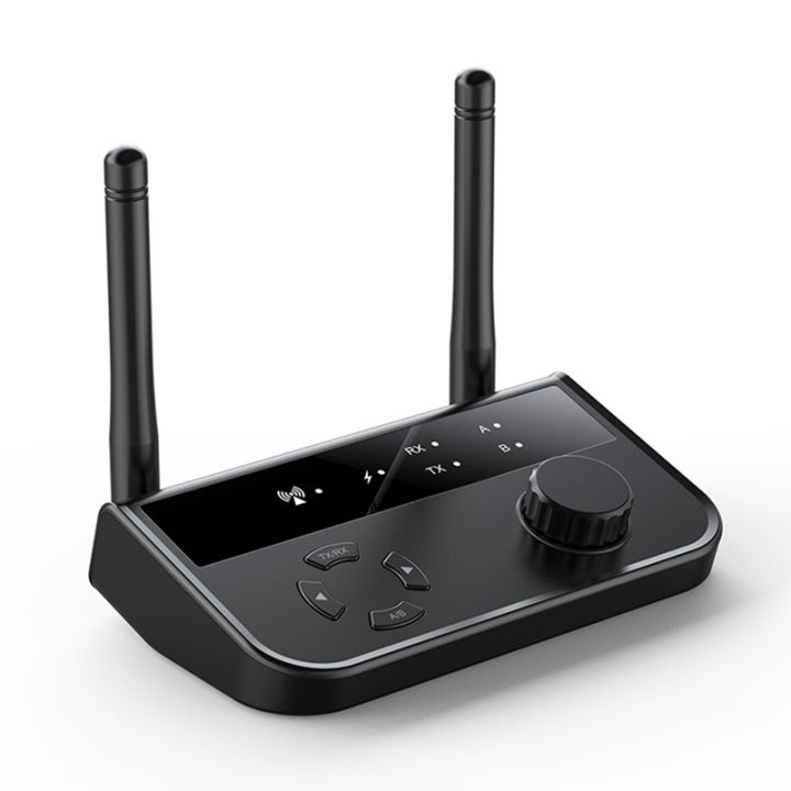 Multipoint Bluetooth 5.3 Audio Transmitter Receiver 2-IN-1 AUX 2 RCA ...