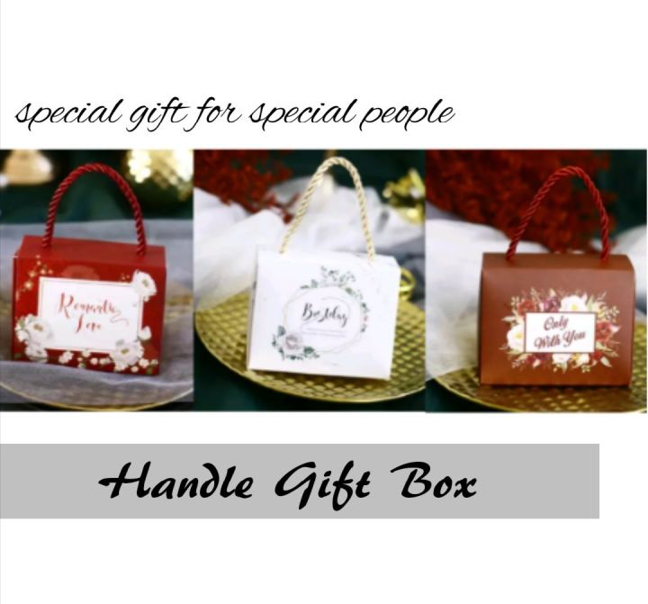 10pcs Special handle gift goddies thanks your candy box kotak kahwin ...