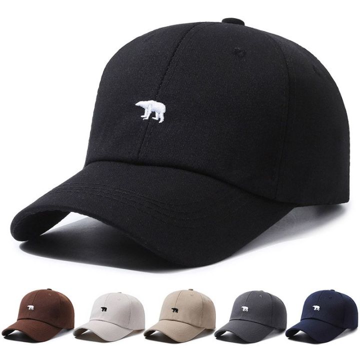 Ready Stock Baseball Korean Cap Polar Bear Embroidery Baseball Cap ...