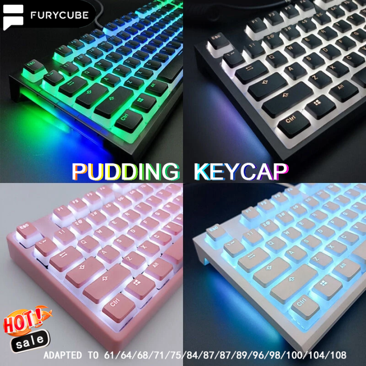【Big-promotion】 FURYCUBE Pudding Keycaps 130 Keys for Mechanical ...
