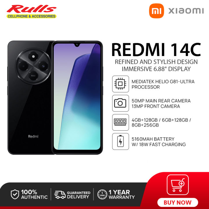 Xiaomi Redmi 14C Smartphone | 4GB+128GB / 6GB+128GB / 8GB+256GB RAM + ROM | MediaTek Helio G81 ...