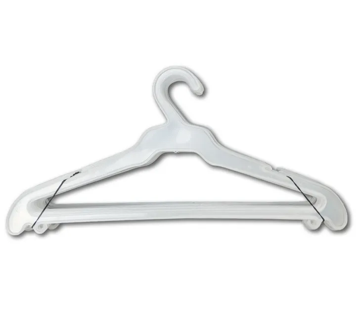 12 PCS/ 1 Dozen Flexible Clear Clothes Hanger; Durable and Quality ...
