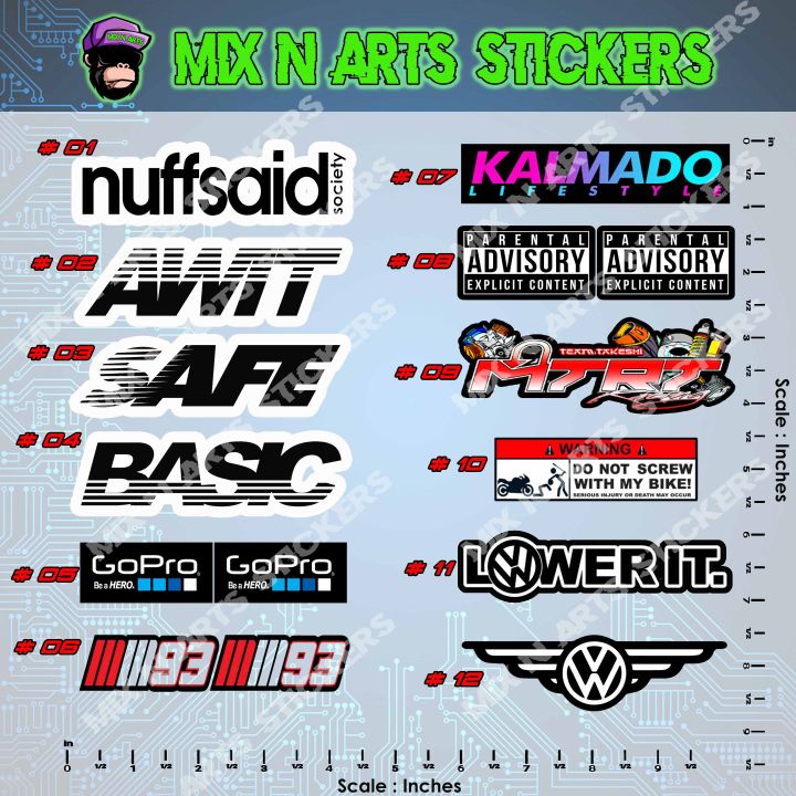 Thai Decals 1 Laminated Vinyl Sticker SOLD PER PIECE | Lazada PH