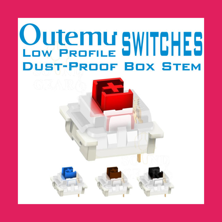 OUTEMU Low Profile Switch Dustproof Box Stem SMD Switch 3 Pin for ...