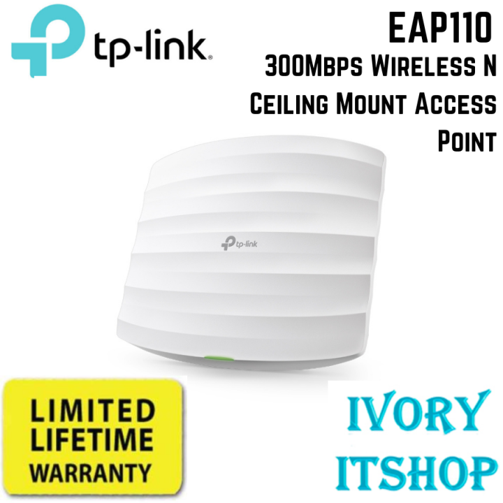 TP Link EAP110 300Mbps Wireless N Ceiling Mount Access Point | Lazada.co.th
