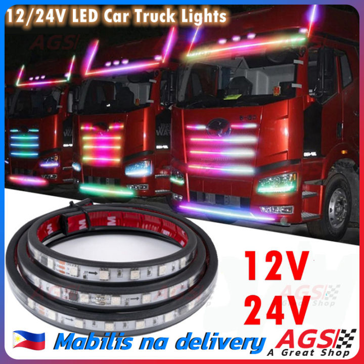 12V-24V Strobe Running Streamer Led Light Strip For Car Van Truck ...