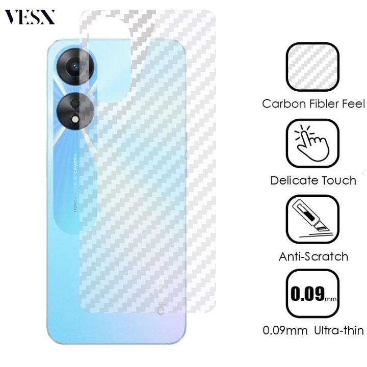 ฟิล์มด้านหลังป้องกันโทรศัพท์เคฟล่าคาร์บอนไฟเบอร์สำหรับ OPPO Reno 11 10 8T 9 8 8Z 7 7Z 6 6Z 5 5Z ...