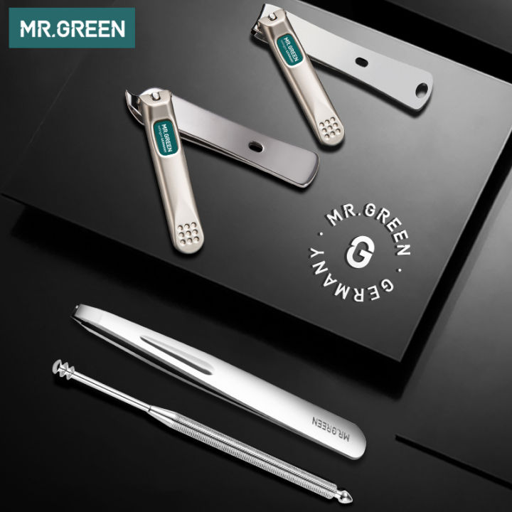 Mr.Green Stainless Steel Nail Clipper Set, Rust-free Manicure Pedicure ...