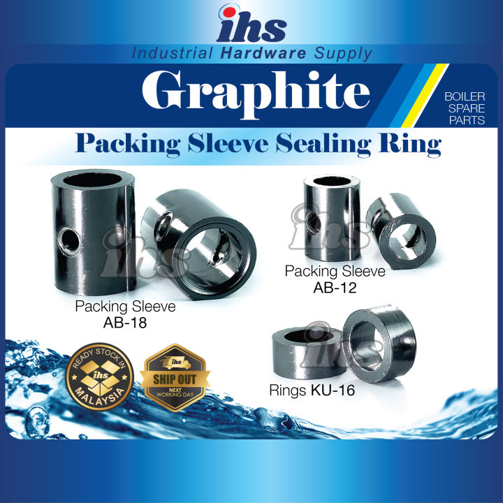 【Ready Stock in Malaysia】GRAPHITE PACKING SLEEVE FOR BOILER AB12 AB18 KU16 SEALING RING | Lazada