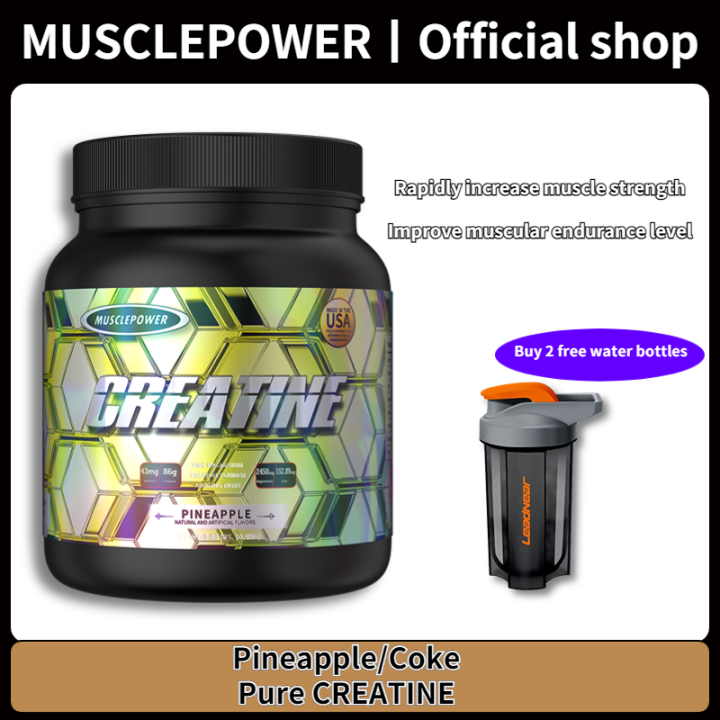 (MUSCLEPOWER,Creatine )100% Creatine Monohydrate 400g 32servings ...