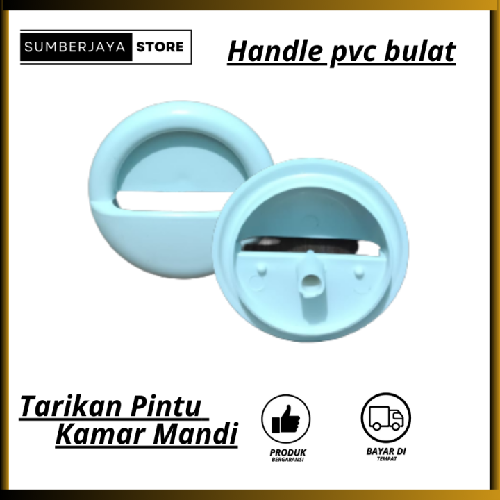 Tarikan Pegangan Pintu Kamar Mandi Handle Pintu pvc Bulat Satu Set ...
