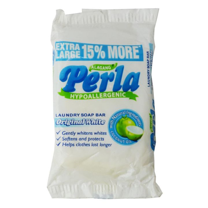 Perla Laundry Soap White Single 110grams | Lazada PH