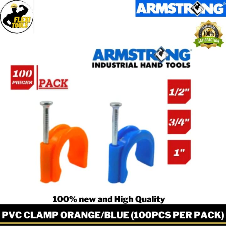PVC CLAMP ORANGE/BLUE (per pack) | Lazada PH