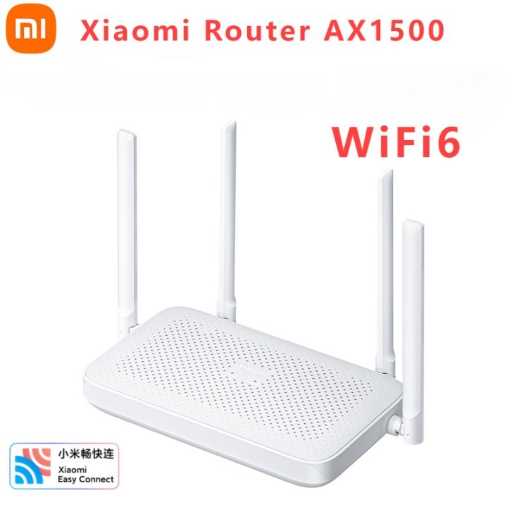Xiaomi Router AX1500 2.4/5GHz WiFi 6 1500Mbps Mesh System Work with Mi ...