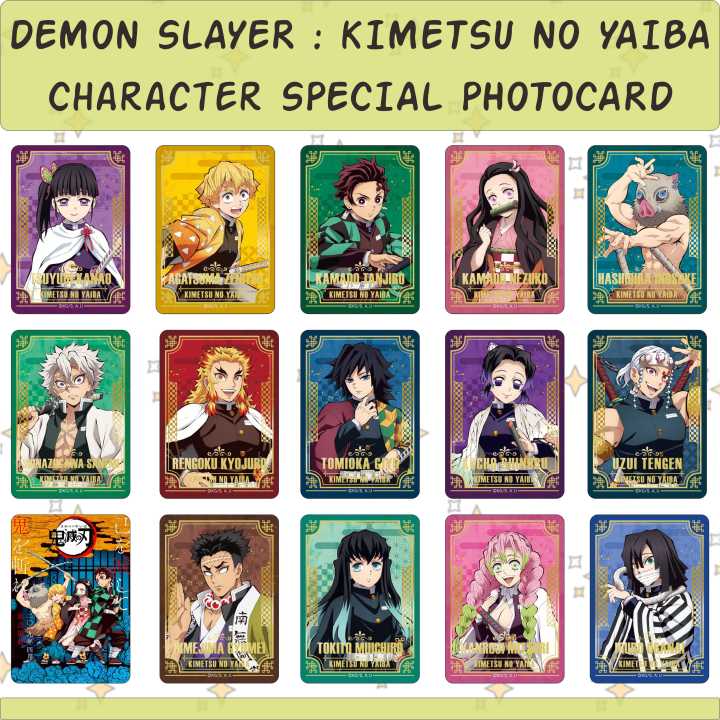 DEMON SLAYER KIMETSU NO YAIBA CHARACTER SPECIAL EDITION PHOTOCARD ANIME ...