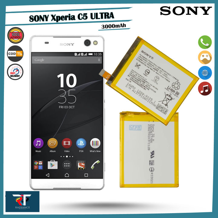 SONY Xperia C5 ULTRA Battery E5553, E5506 3000mAh | Model: LIS1579ERPC ...